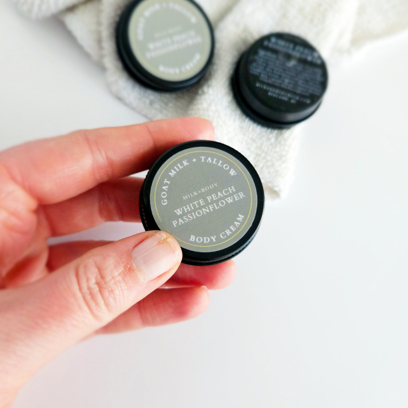 Mini Goat Milk + Tallow Body Cream | White Peach