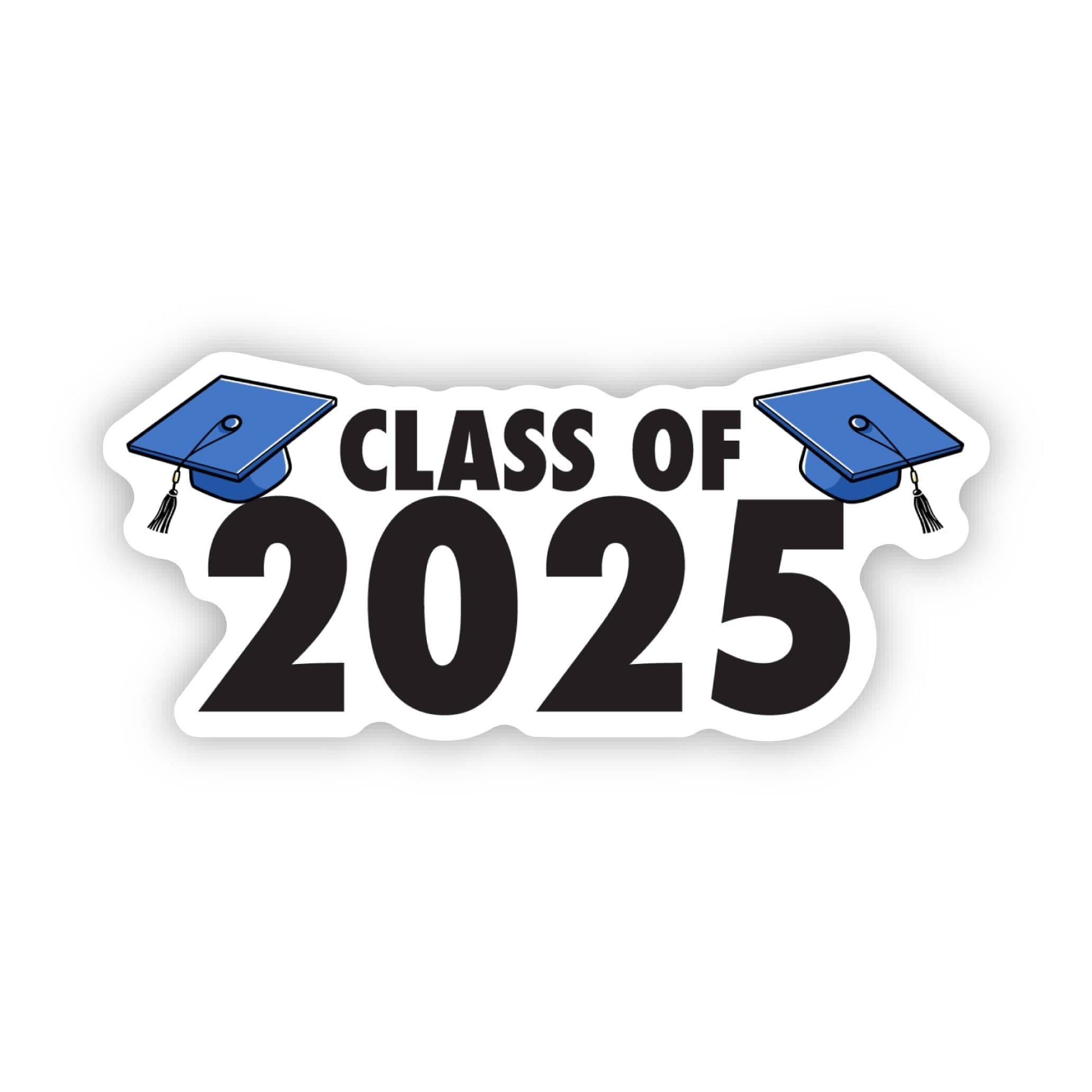 Class Of 2025 Graduation Caps Sticker