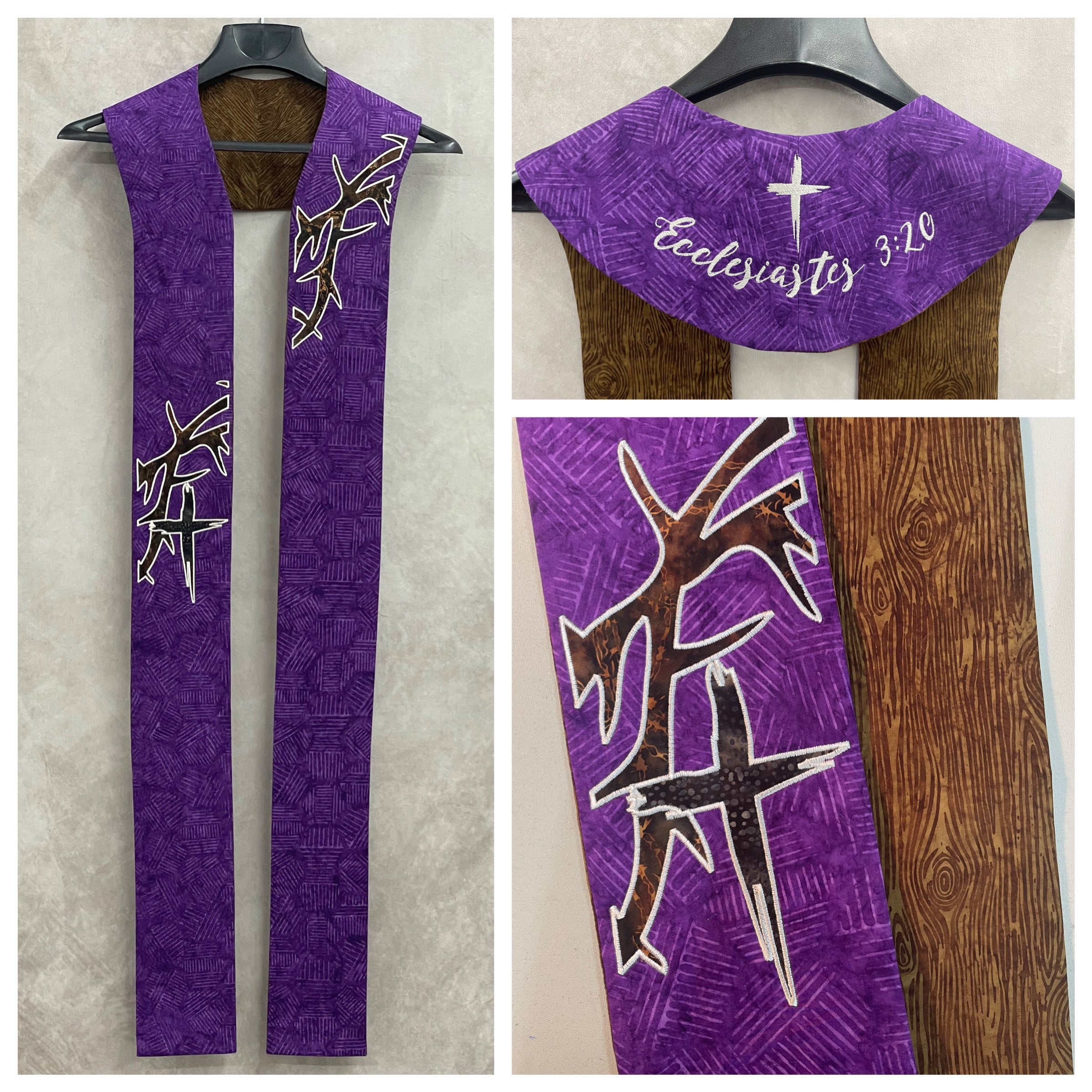 Story Stoles - Purple Lent Clergy Stole