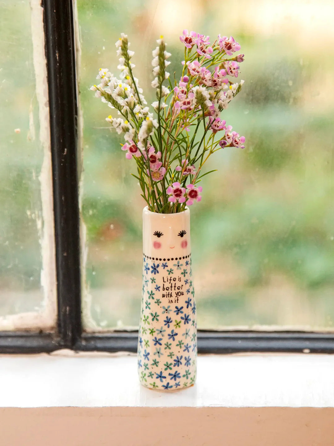 "2 Timothy 1:7" Soy Candle with Floral Wrap