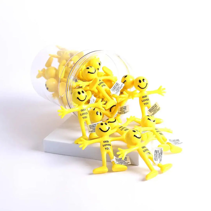 "God Loves You" Bendable Smiley Guy