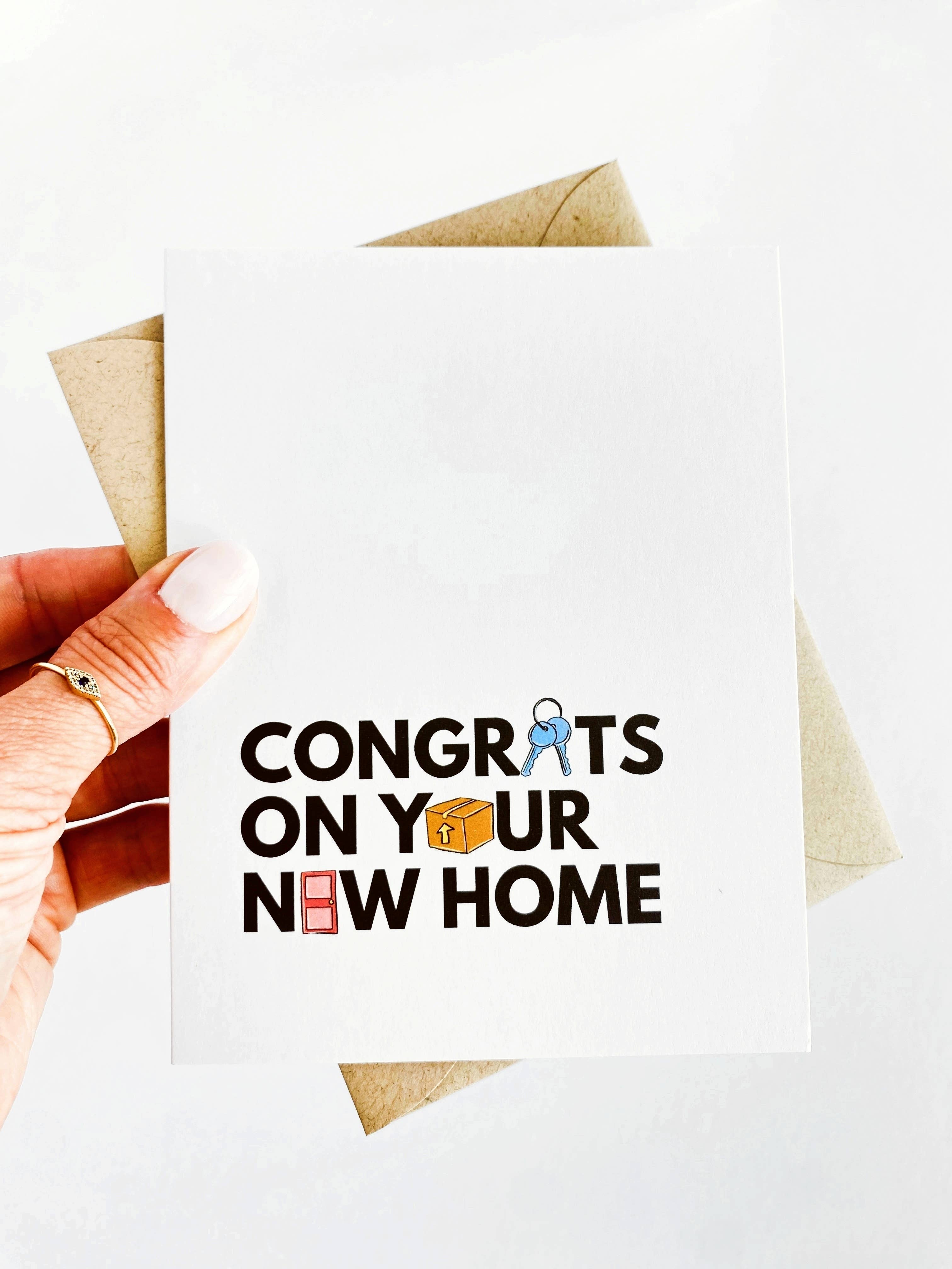 "Congrats on Your New Home" Moving Card | New Housewarming Greeting Ca
