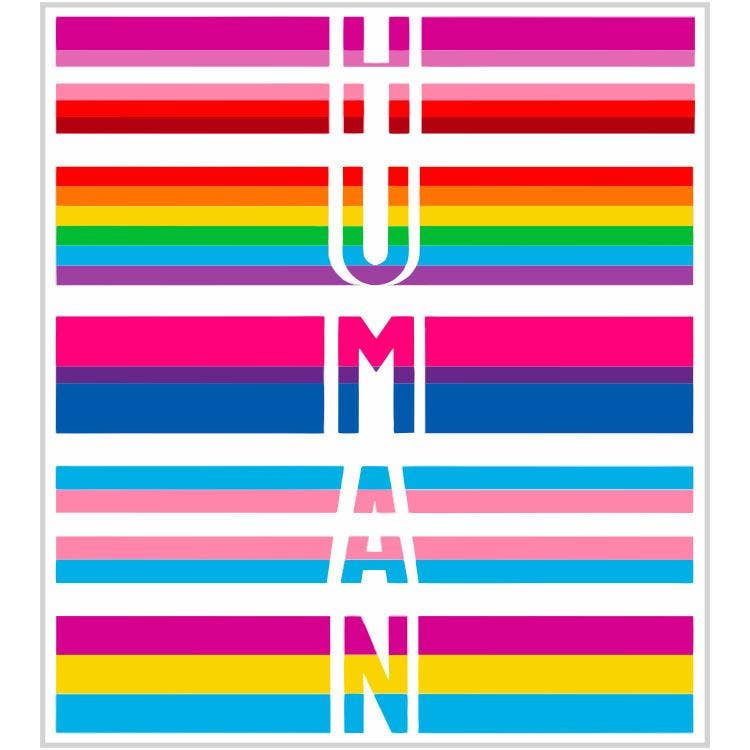 "Human" Pride Sticker