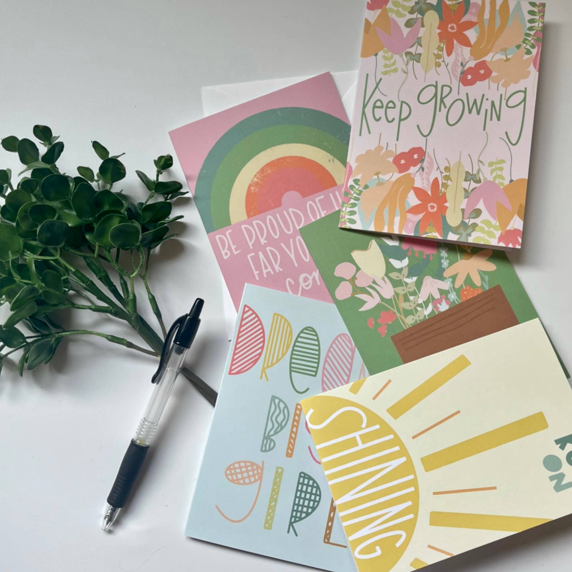 Encouraging Quotes Greeting Card Set